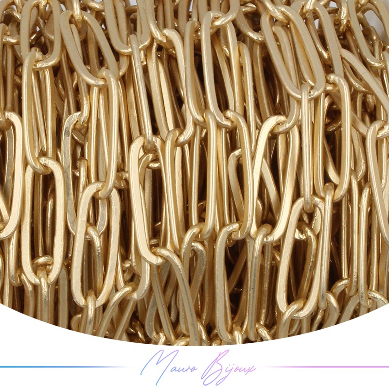 Catena in Ottone a Graffetta Oro Opaco